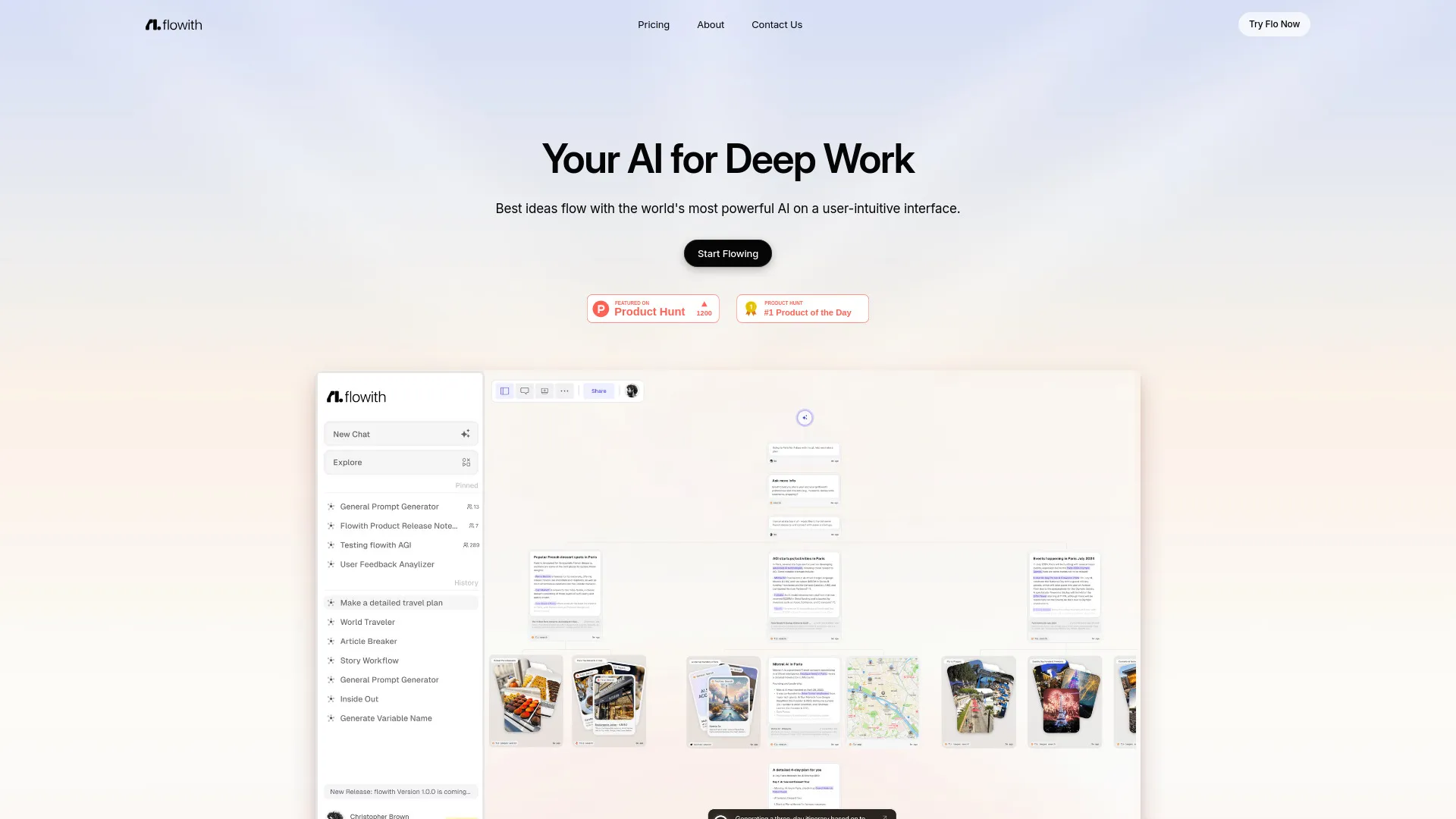 Flowith: AI-Driven Productivity and Content Creation Tool | Creati.ai