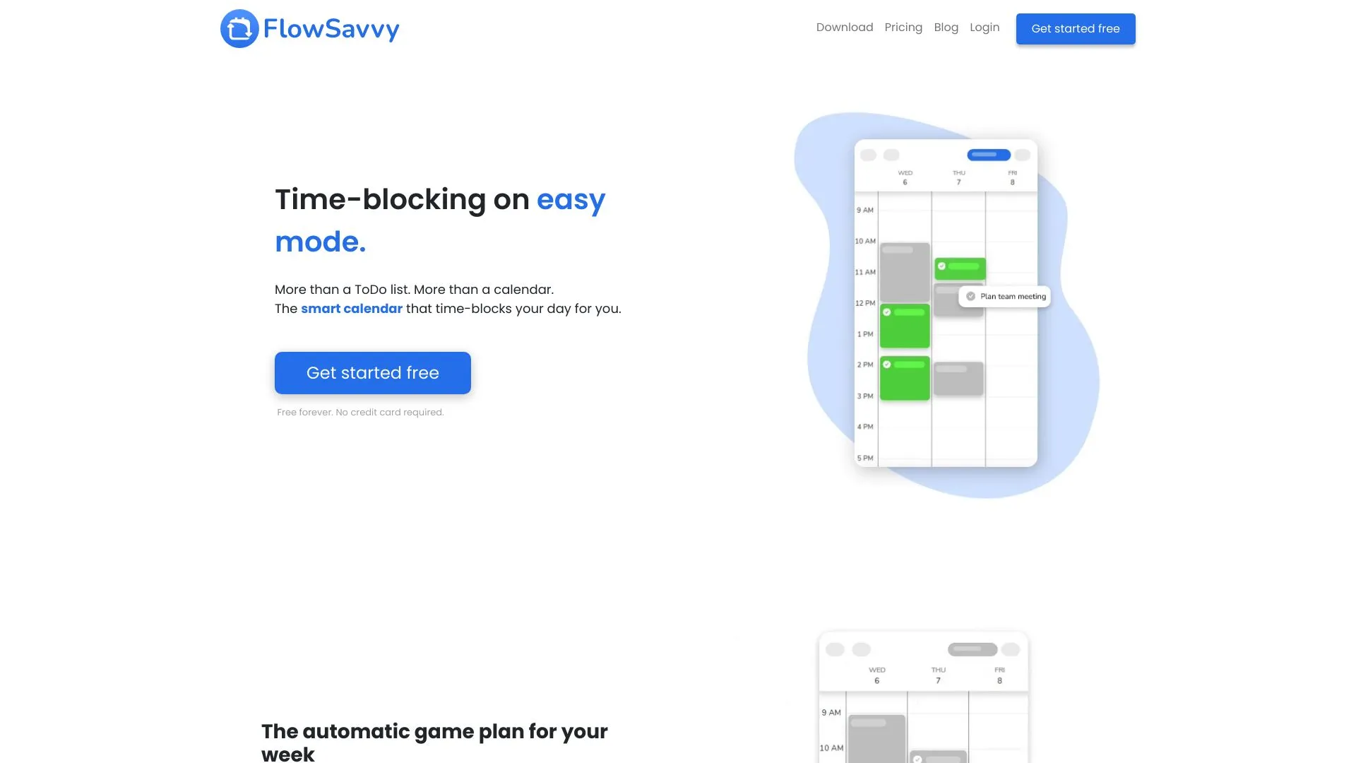 FlowSavvy: Intelligent Task Scheduling & Time Blocking | Creati.ai