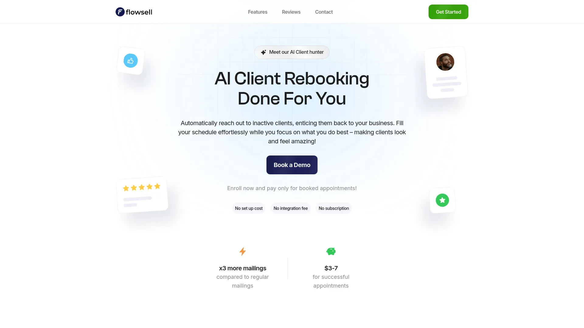 Flowsell.ai: AI-Powered Client Rebooking & Retention Tool | Creati.ai