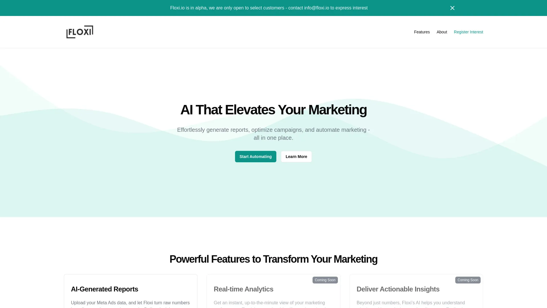 Floxi: AI-Driven Marketing Automation and Optimization | Creati.ai