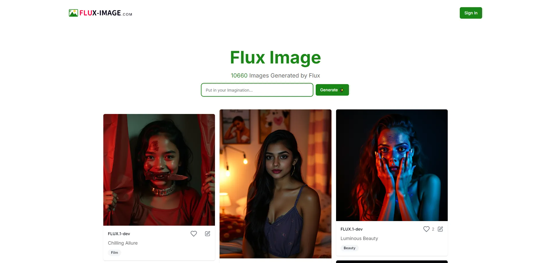 Flux Image Generator - Create Stunning Visuals with AI | Creati.ai