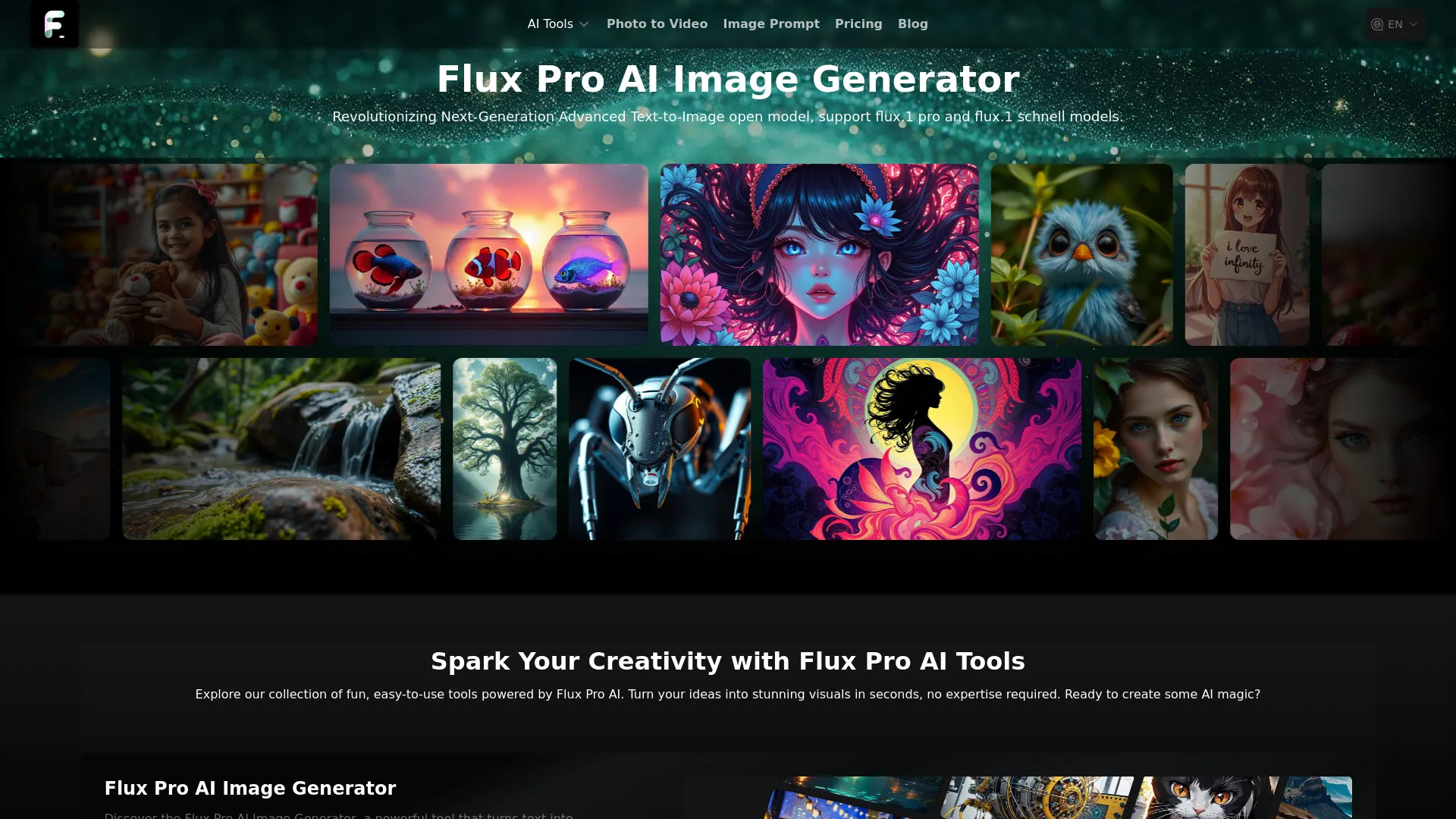 Flux Pro Image Generator - Transform Text into Stunning Images | Creati.ai