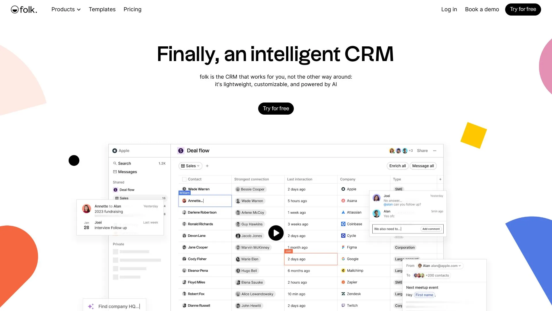Folk CRM: Build Genuine Client Connections | Creati.ai
