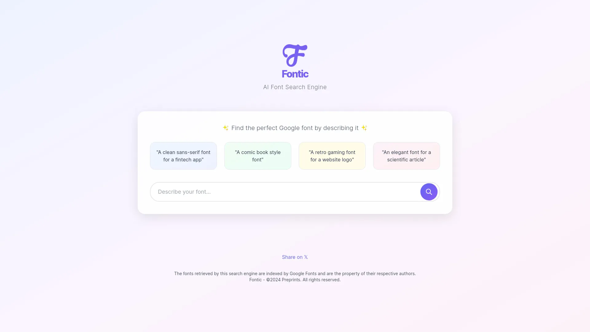Find Your Perfect Font with Fontic - AI Font Search Engine | Creati.ai