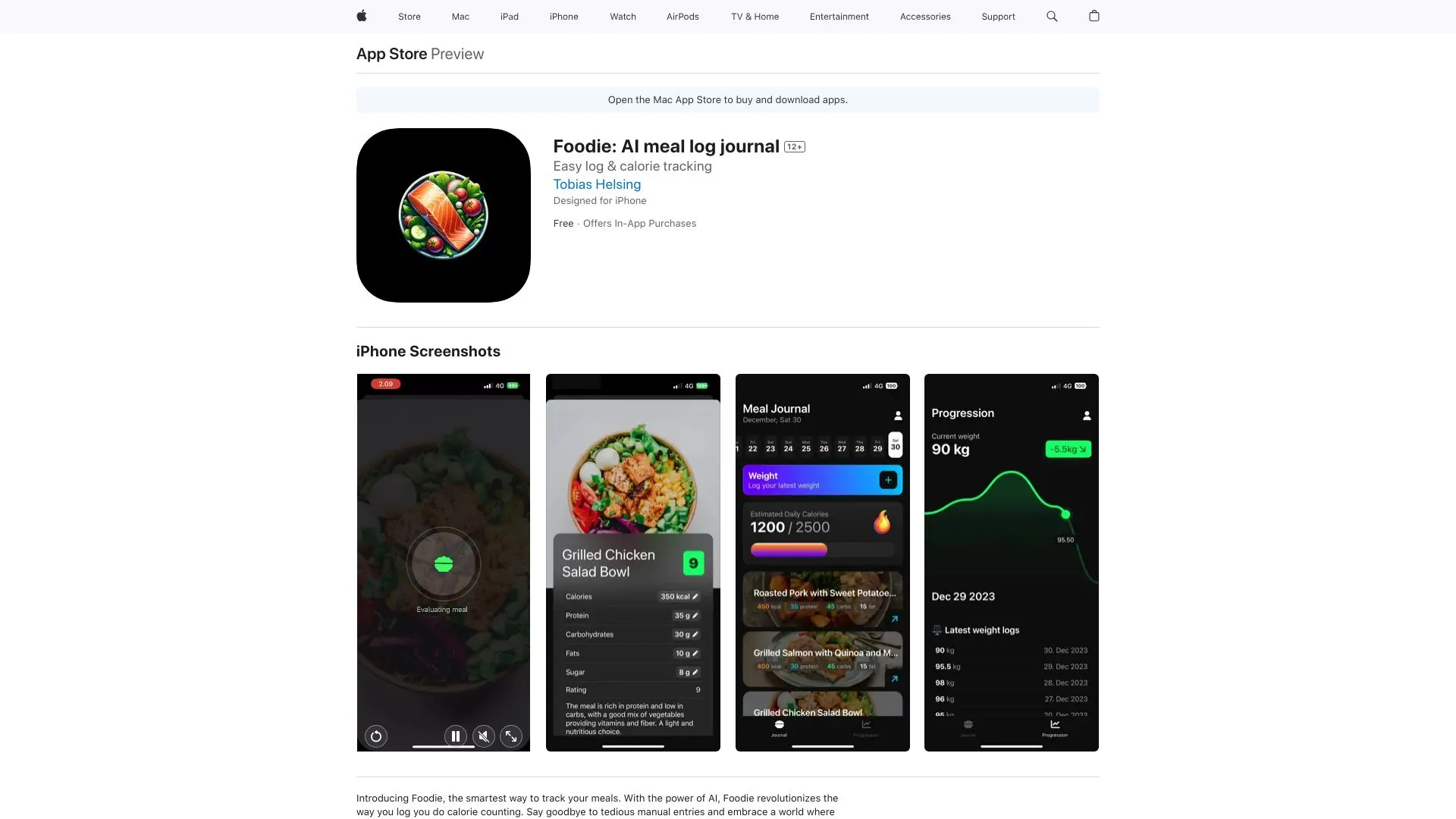 Foodie AI Meal Journal - Seguimiento de Comidas Impulsado por IA ...