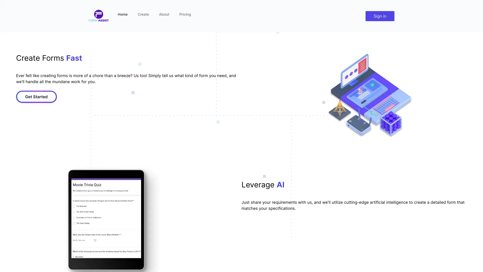 Form-Assist: AI-Powered Form Creation Platform | Creati.ai