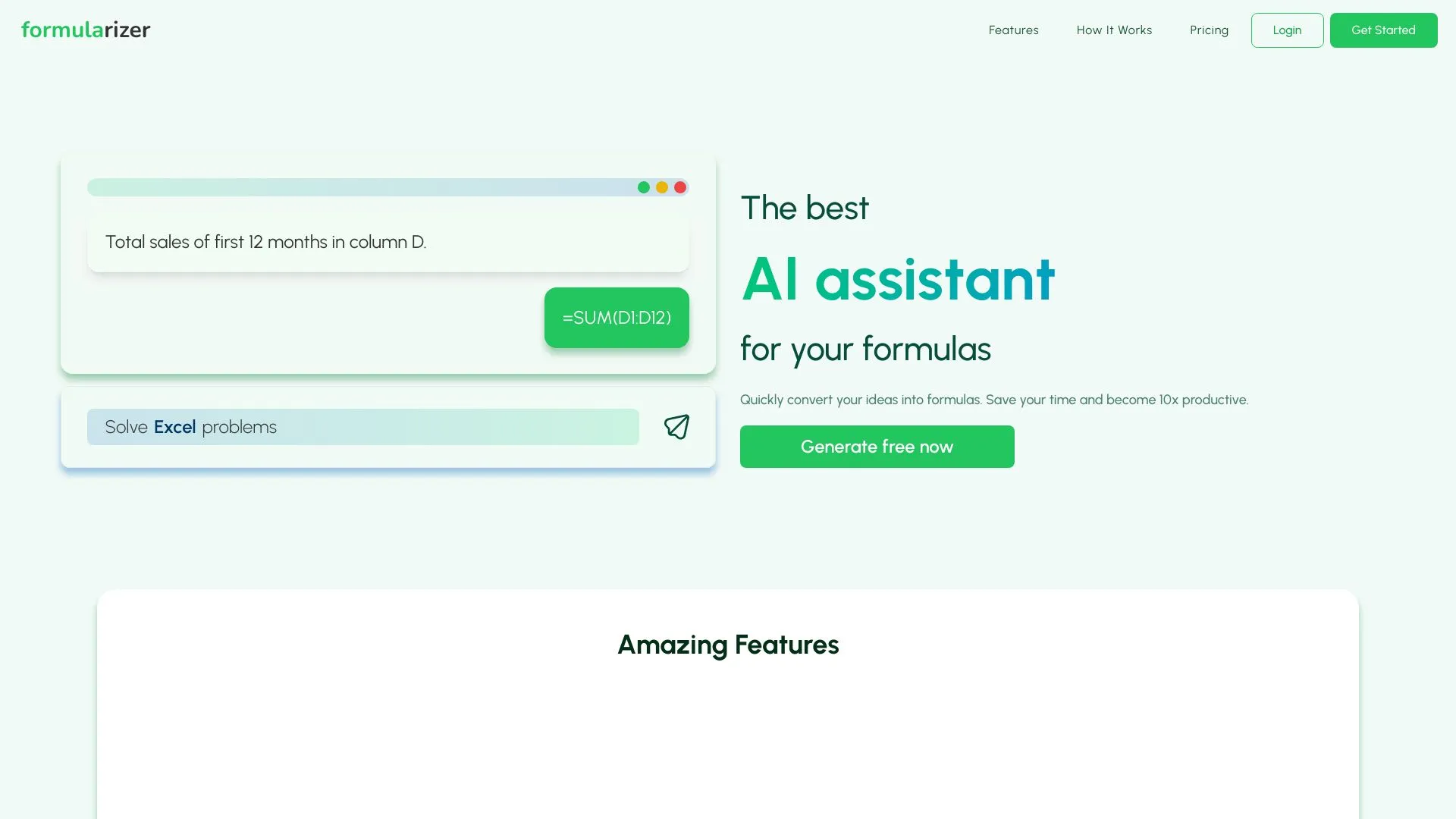 Formularizer - Your AI Assistant for Spreadsheets | Creati.ai
