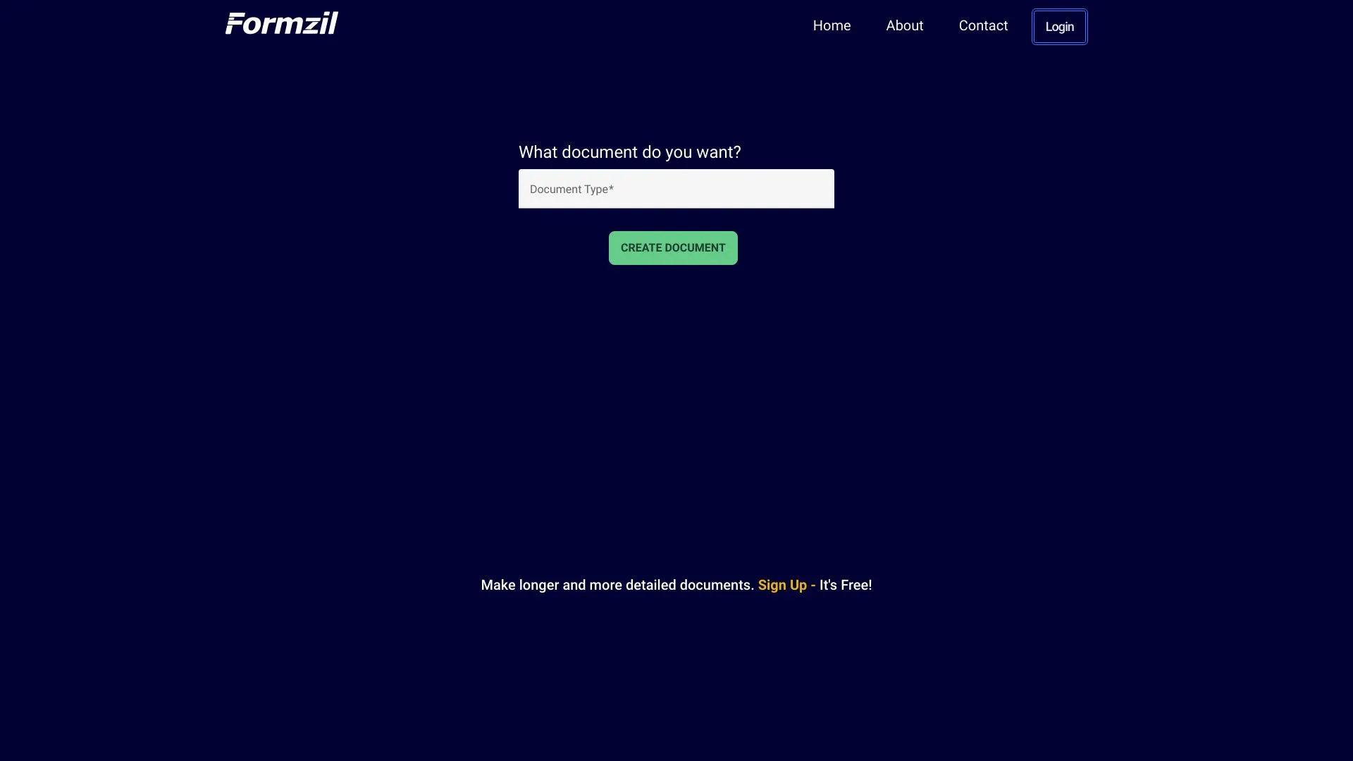 Formzil: AI-Powered Online Form and Document Creator | Creati.ai