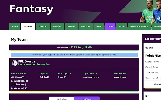 FPL Genius: Optimize Your Fantasy Premier League Strategy | Creati.ai