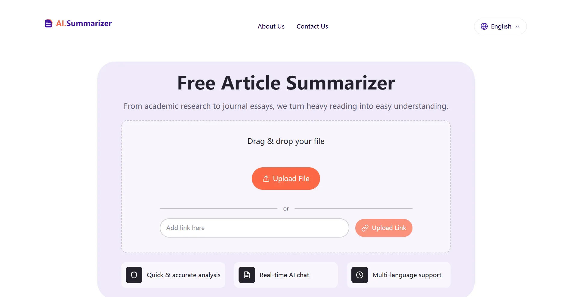 Article Summarizer: Fast AI-Powered Multilingual Summaries | Creati.ai