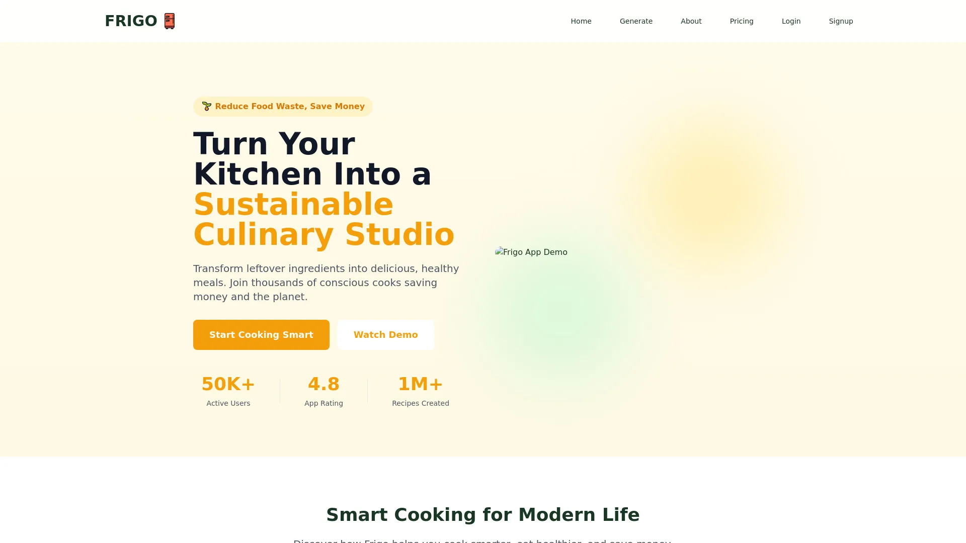 Frigo - Smart Cooking, Less Waste | Creati.ai