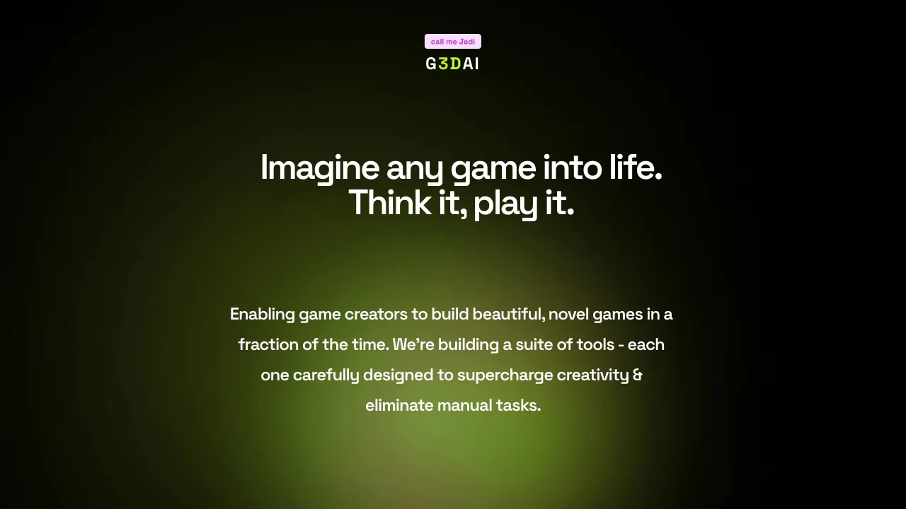 G3D.AI - AI-Powered 3D Game Asset Generation | Creati.ai
