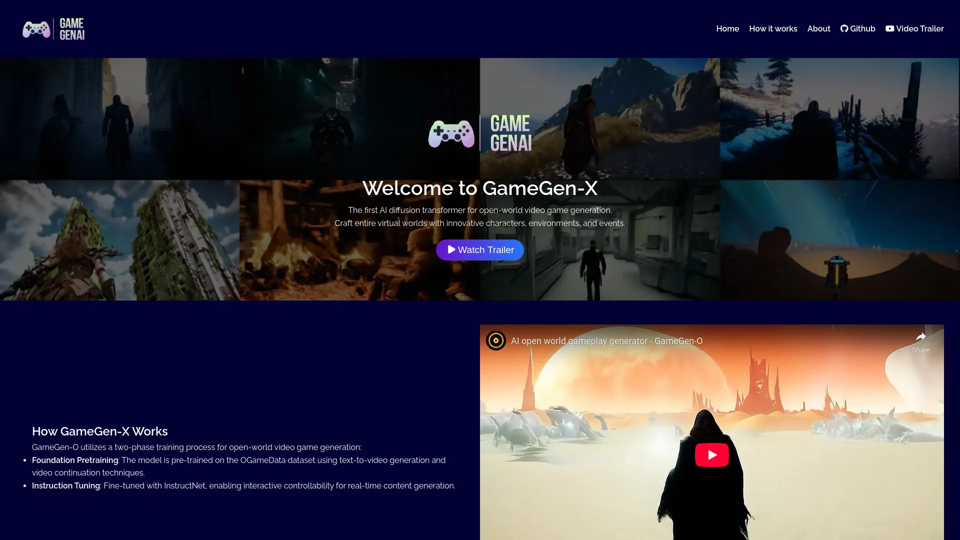 GameGen-X: AI-powered Open-World Game Generation | Creati.ai