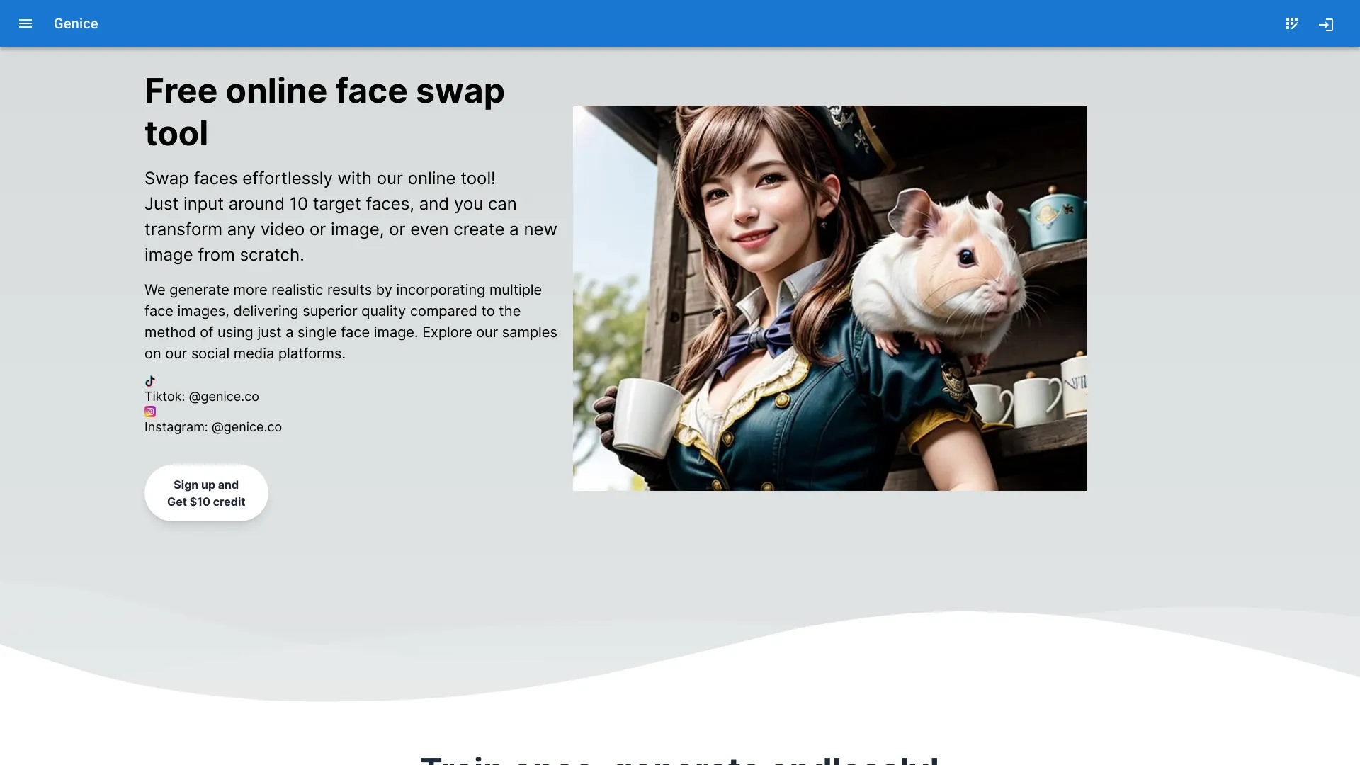 Genice - Free Deepfake Maker for Realistic Video/Image Transformation ...