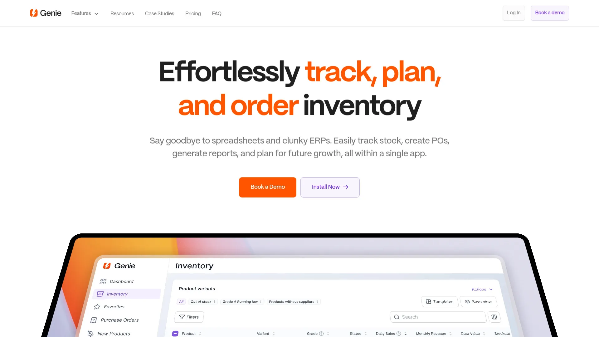 Genie - Simplified Inventory Management for E-commerce | Creati.ai