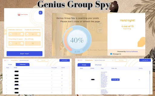 Genius Group Spy - Analyze Facebook Group Influencers | Creati.ai