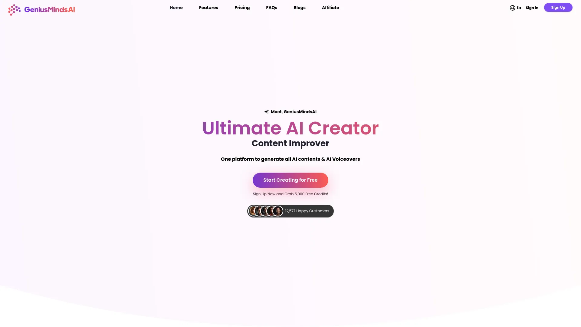 Genius Minds AI - Enhance Your Productivity with AI Tools | Creati.ai