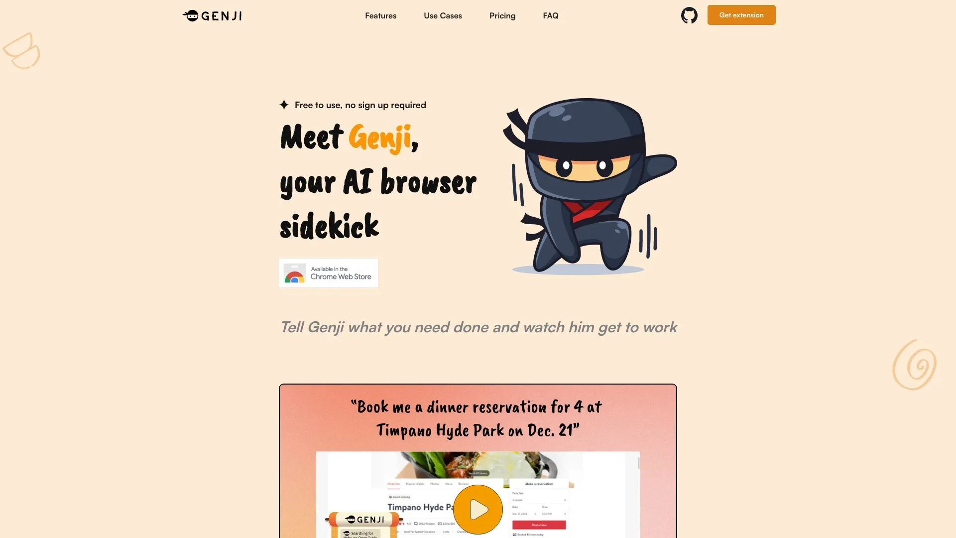 Genji - Your AI-Powered Browser Assistant | Creati.ai