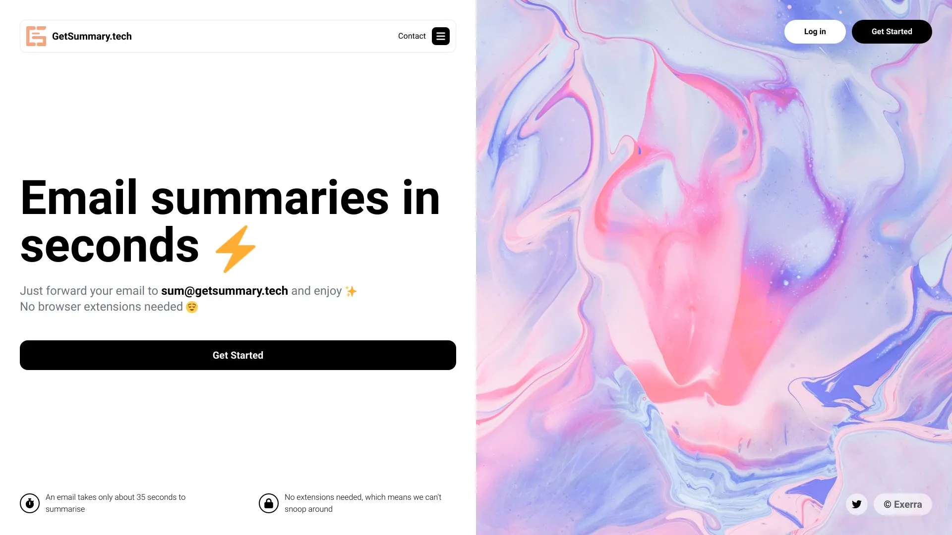 GetSummary.tech: Instant AI Email Summarization | Creati.ai