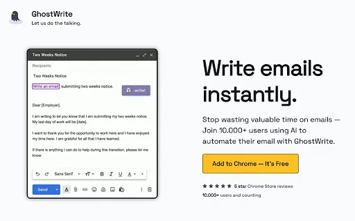 Ghostwrite: AI-Powered Email Assistant for Efficient Email Management ...