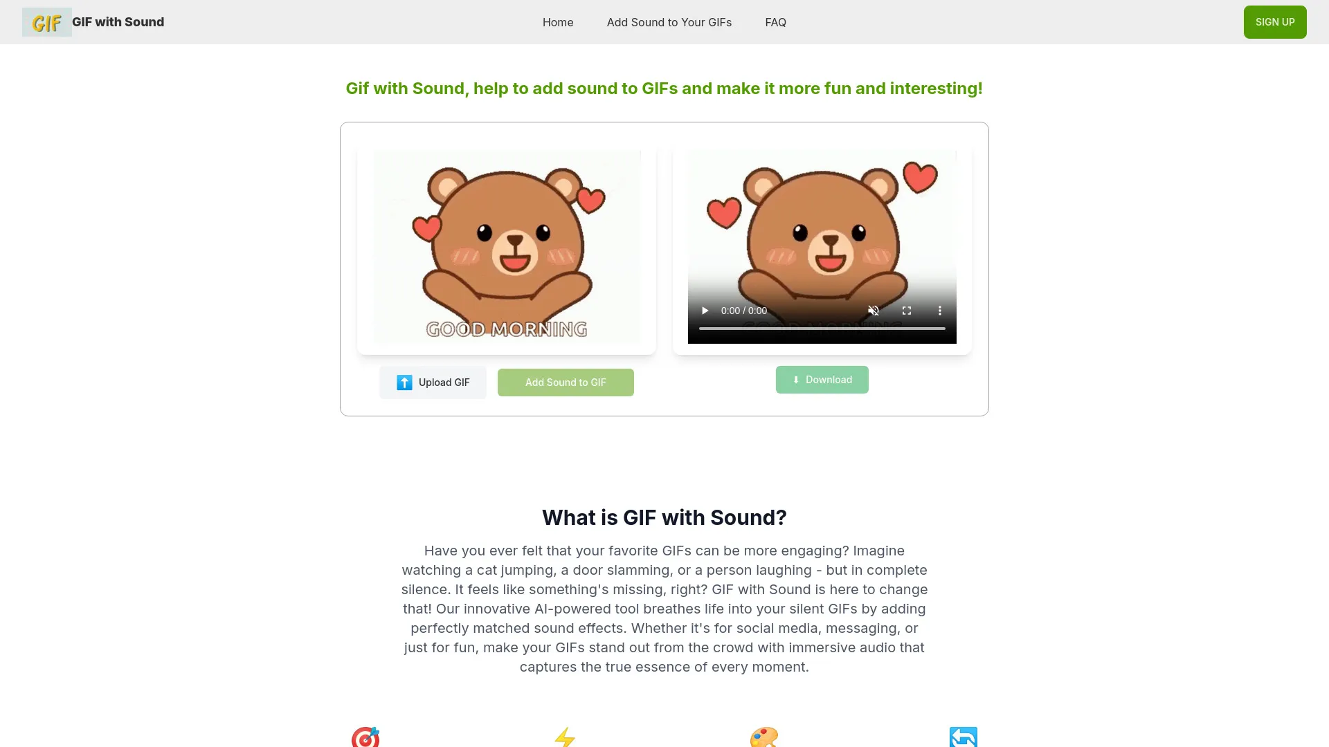 GIF Sound - Add Audio to Your GIFs Easily | Creati.ai