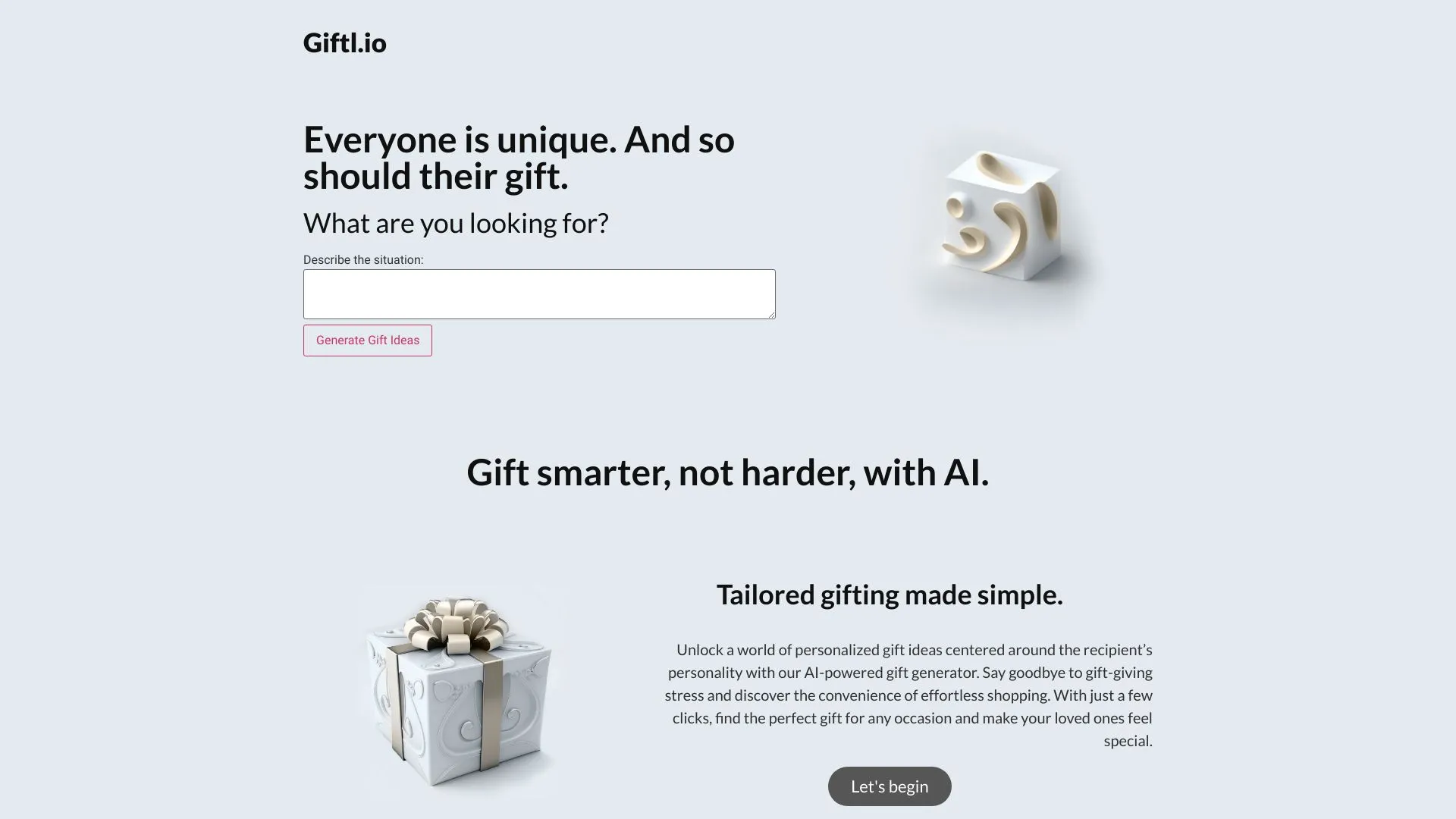 GiftL – AI-Powered Personalized Gift Generator | Creati.ai