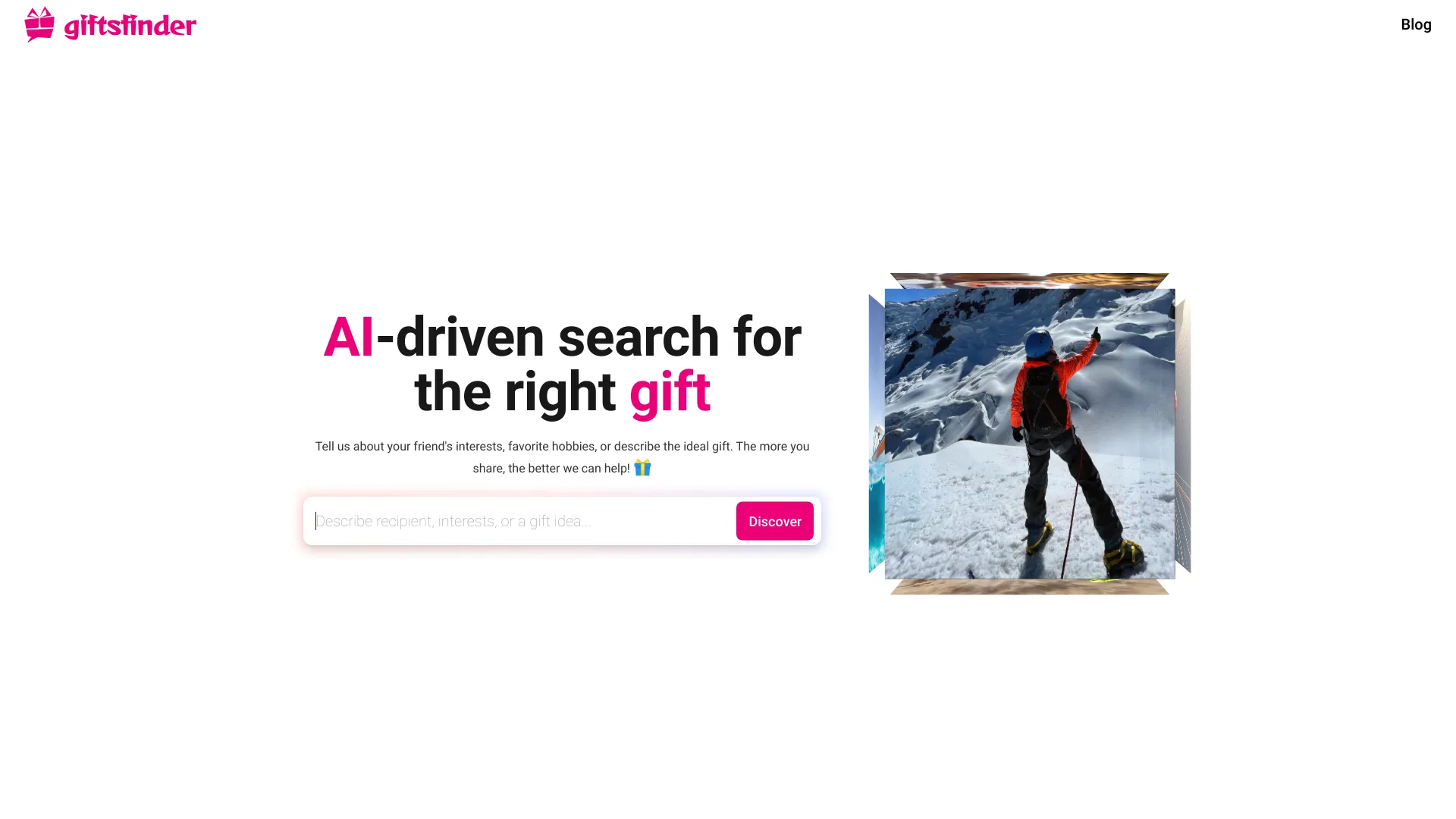 Descubra ideas de regalos personalizadas con Gifts Finder AI | Creati.ai