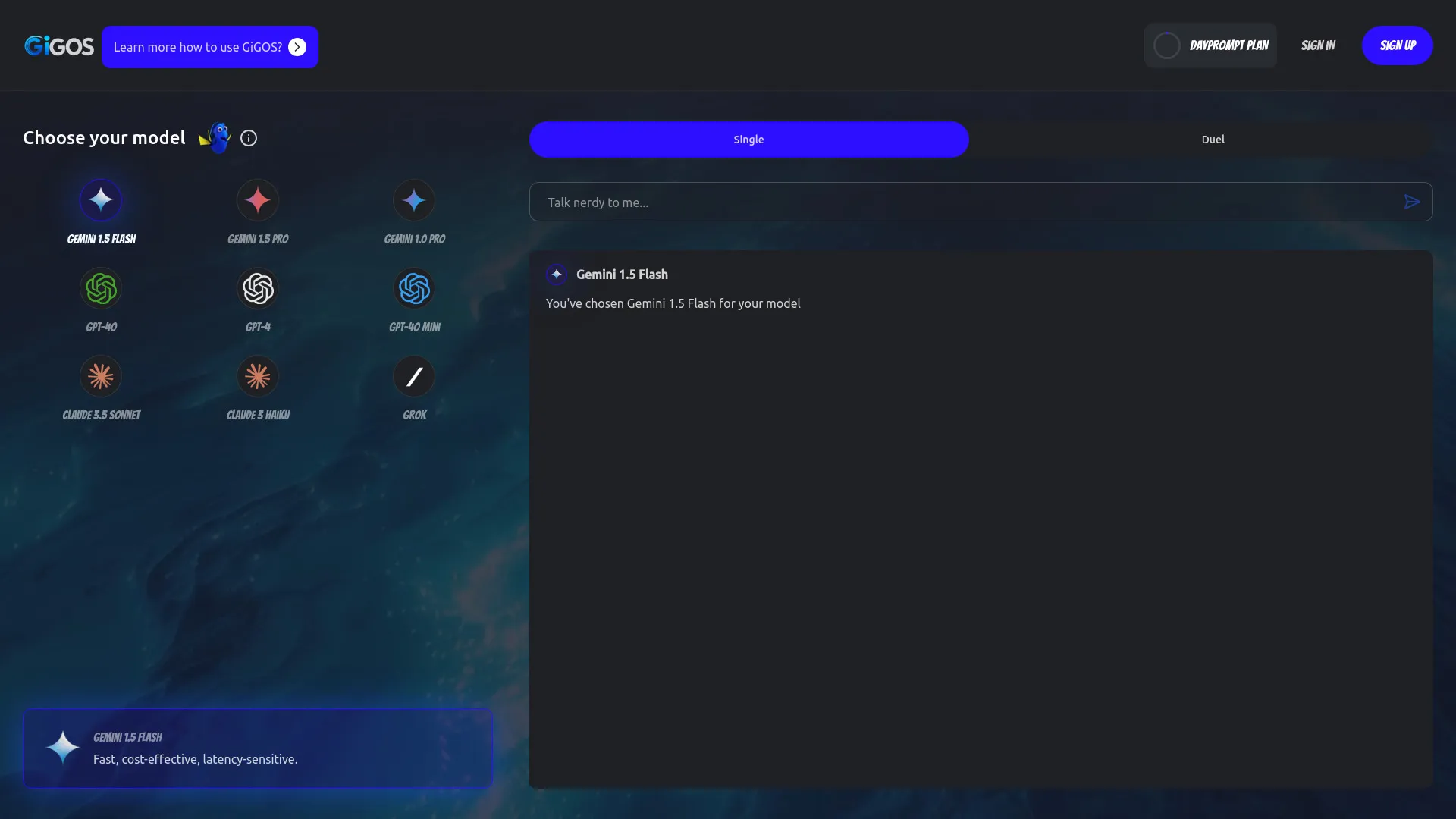 GiGOS - Prueba, Compite y Compara los Mejores Modelos de IA | Creati.ai