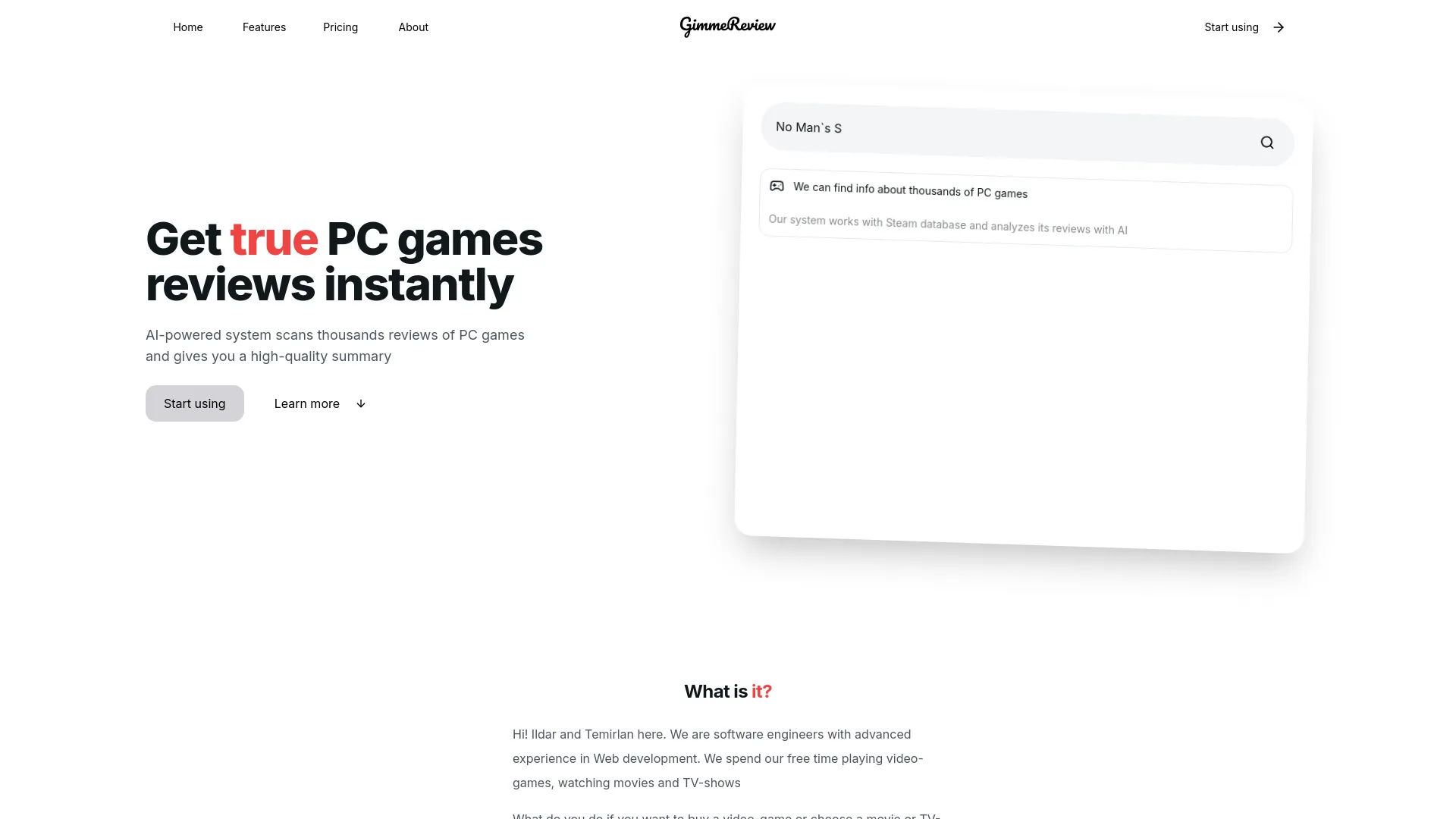 GimmeReview - AI-powered Review Summaries | Creati.ai