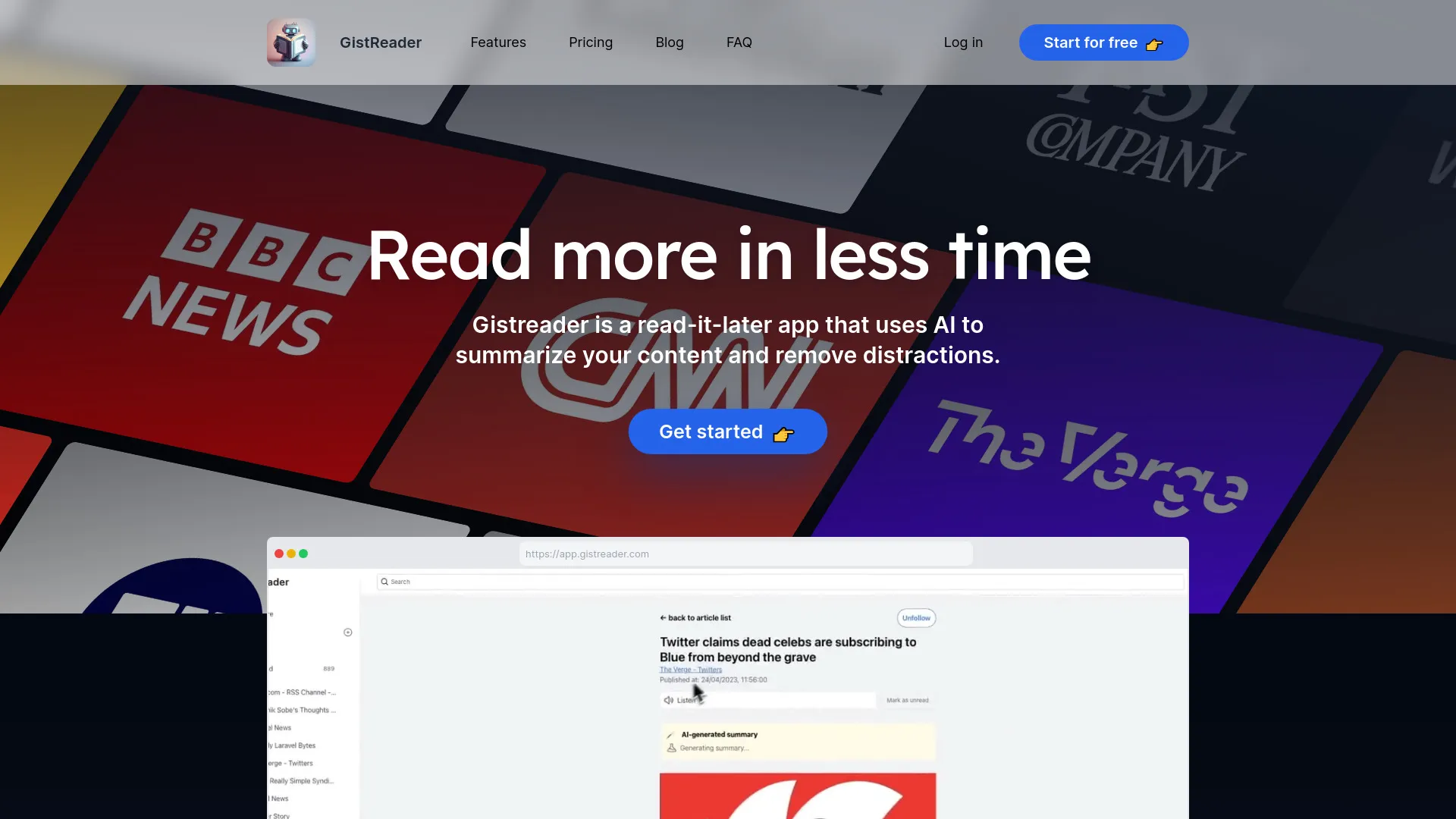 GistReader: Smart AI Web Reader for Efficient Reading | Creati.ai