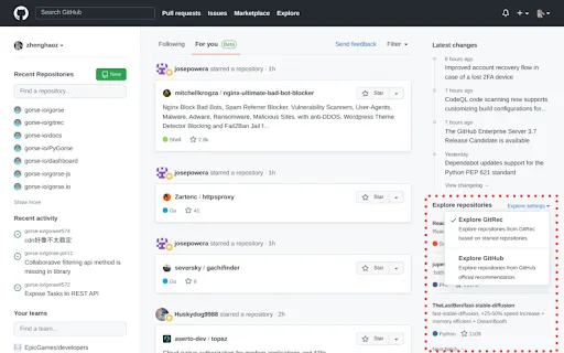 GitRec: Smart Recommender for GitHub Repositories | Creati.ai