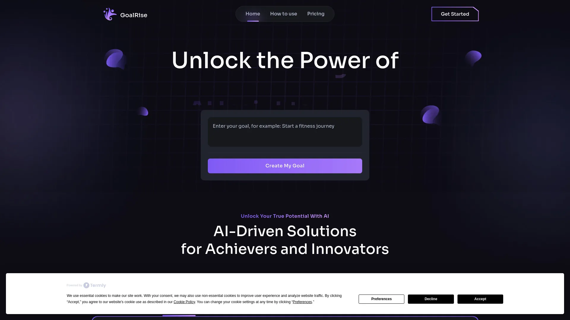 GoalRise - Soluciones de Establecimiento y Seguimiento de Objetivos impulsadas por IA | Creati.ai