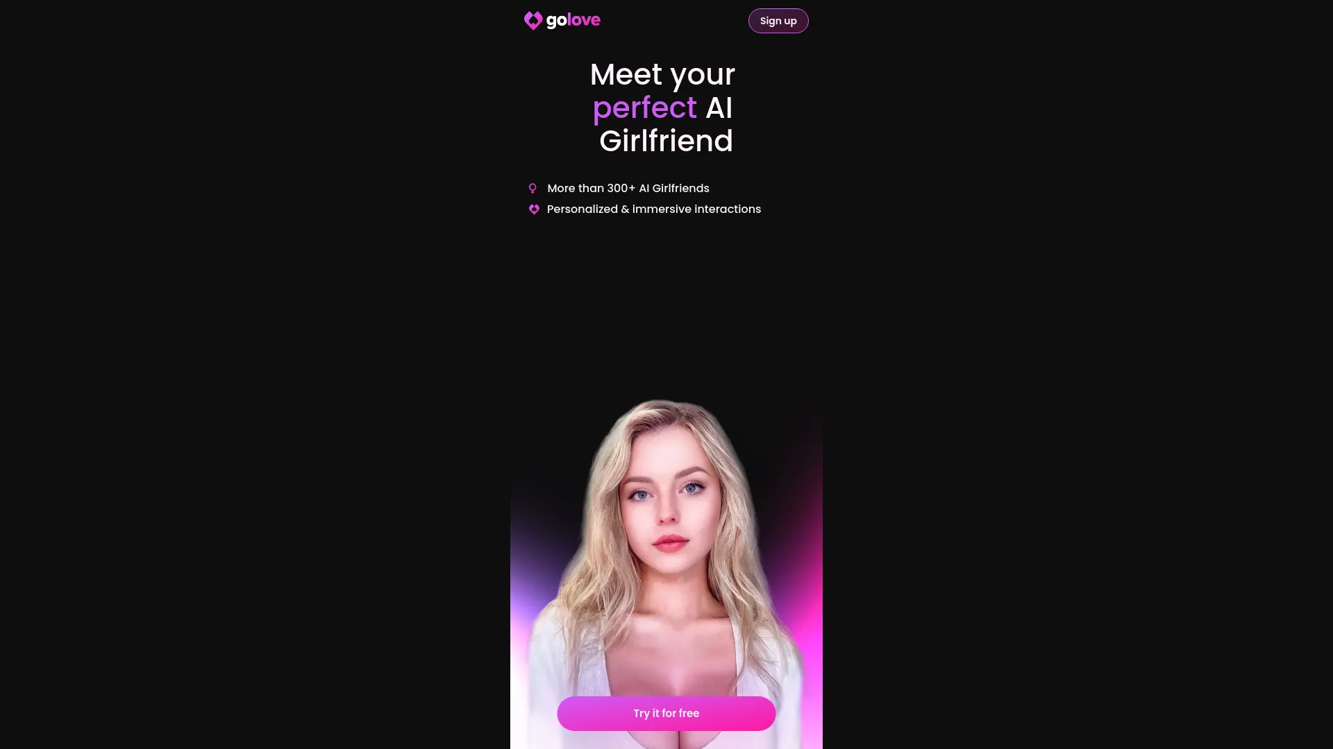 GoLove AI - AI Girlfriend Chat App | Creati.ai