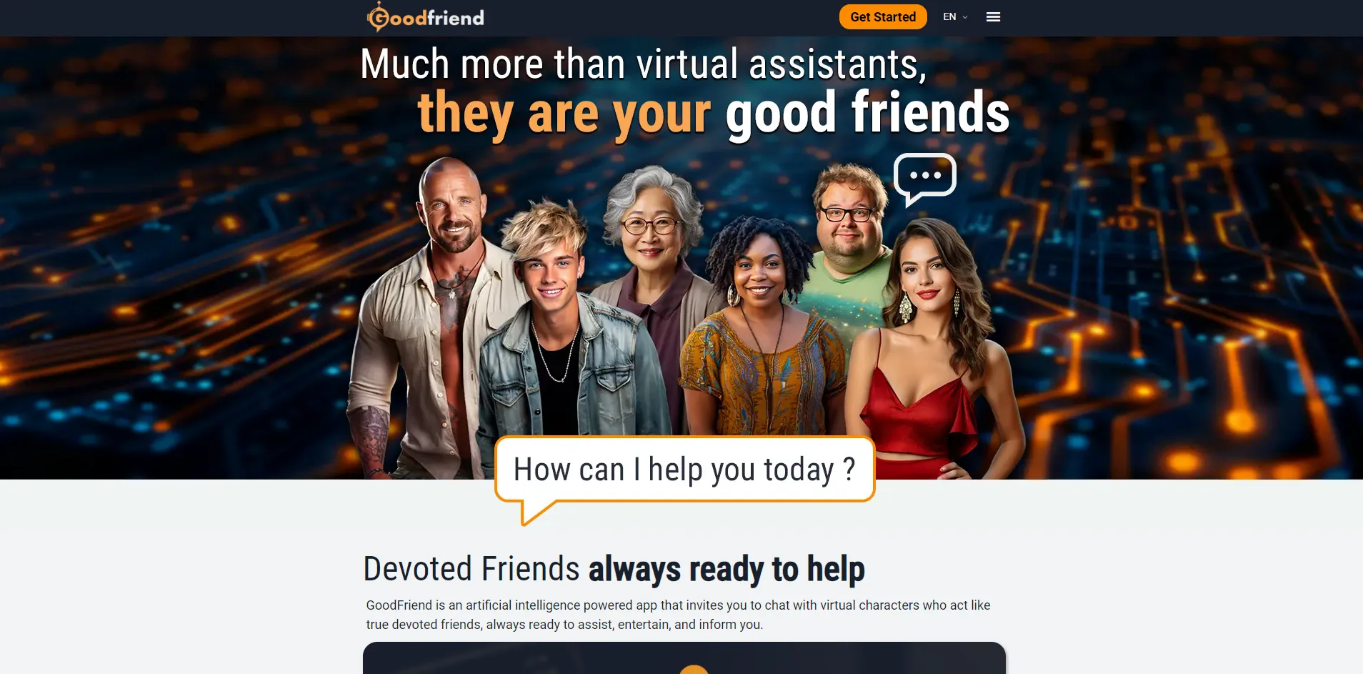 GoodFriend AI: Lifelike Virtual Friends & Smart Assistants | Creati.ai