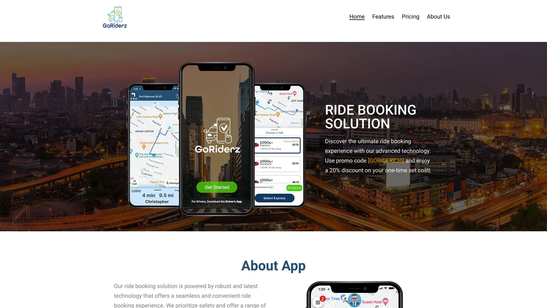 GoRiderz: Hassle-Free Ride Booking with Real-Time Tracking | Creati.ai