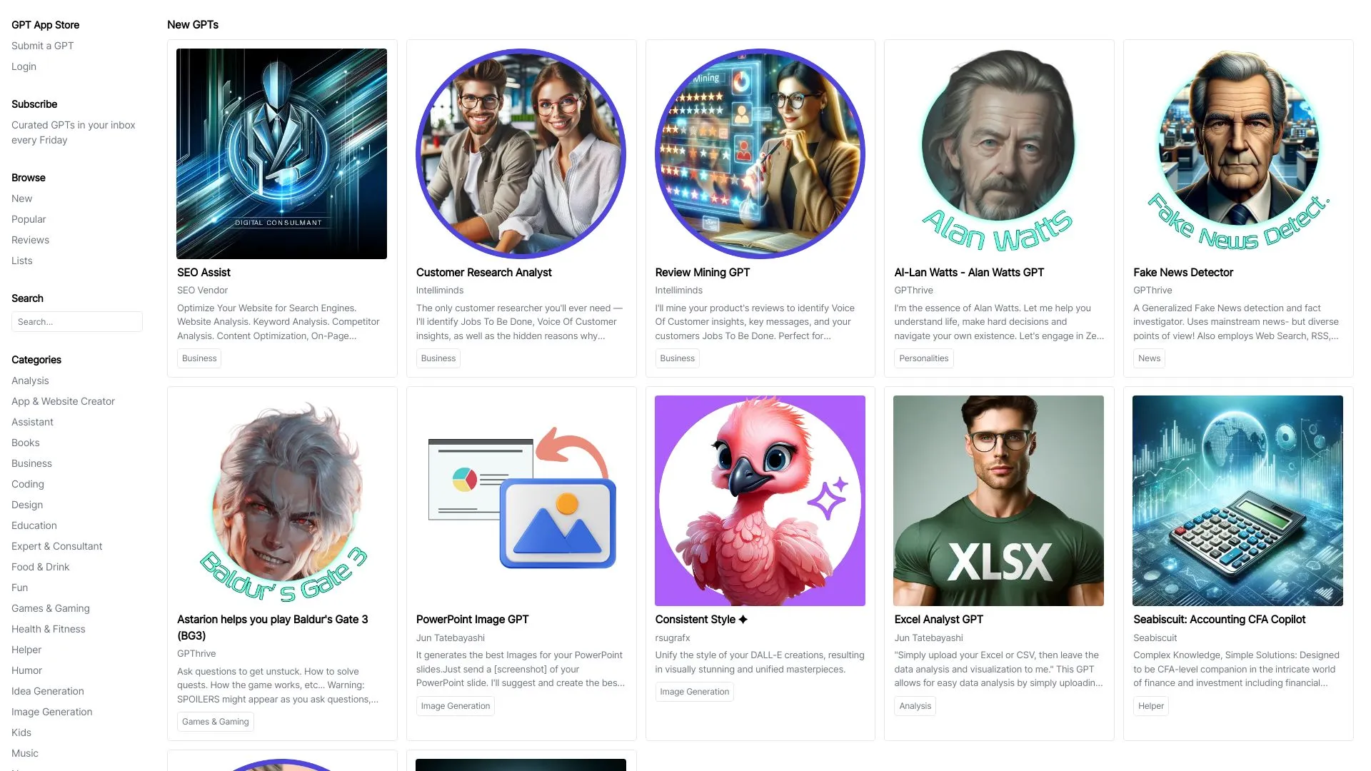 GPT AppStore: Descubre, crea y comparte aplicaciones GPT | Creati.ai