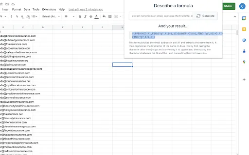 GPT Formula - Crea fórmulas de Excel y Google Sheets fácilmente | Creati.ai