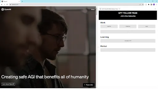 GPT Yellow Page Sidebar - Access Your AI Tools Efficiently | Creati.ai