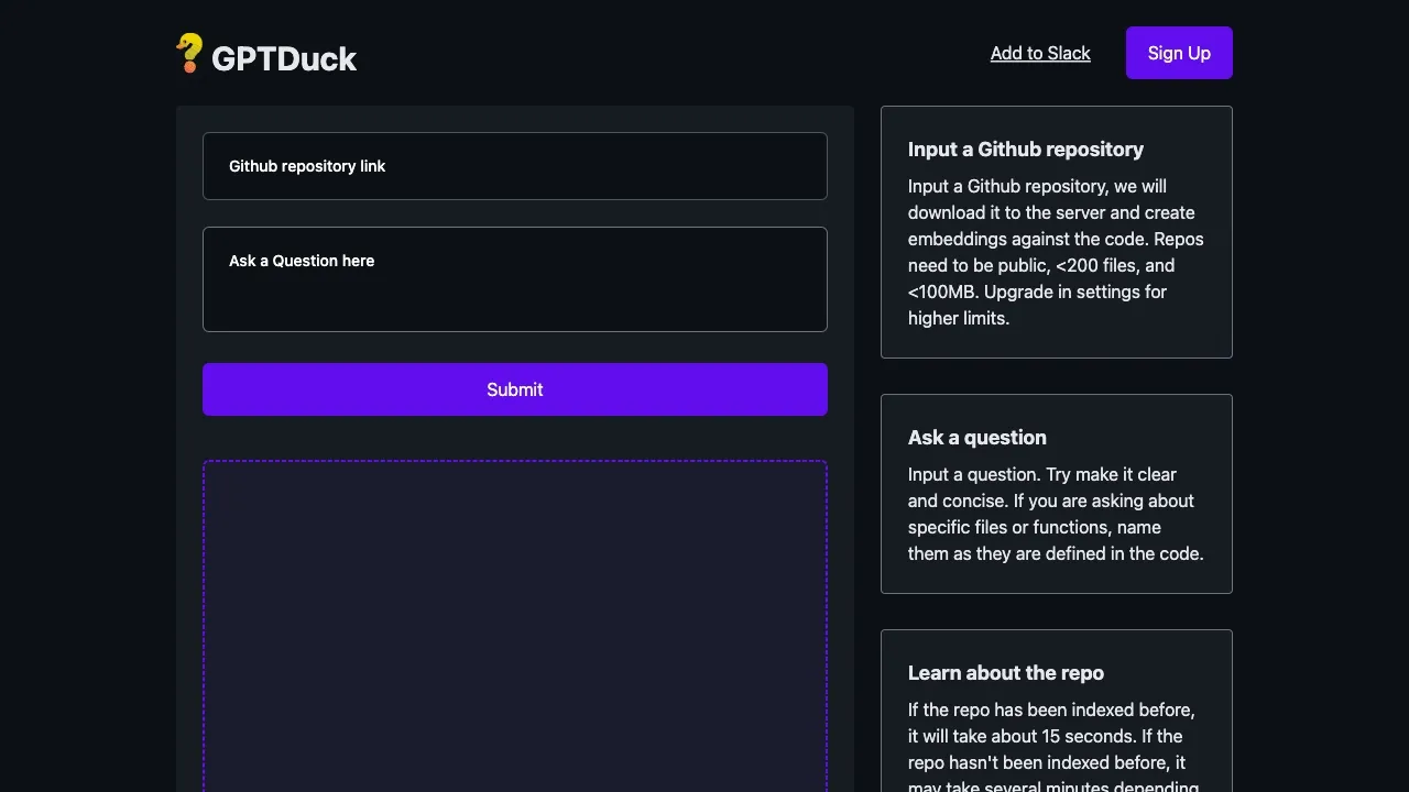 GPTDuck: AI-Powered GitHub Repository Assistance | Creati.ai