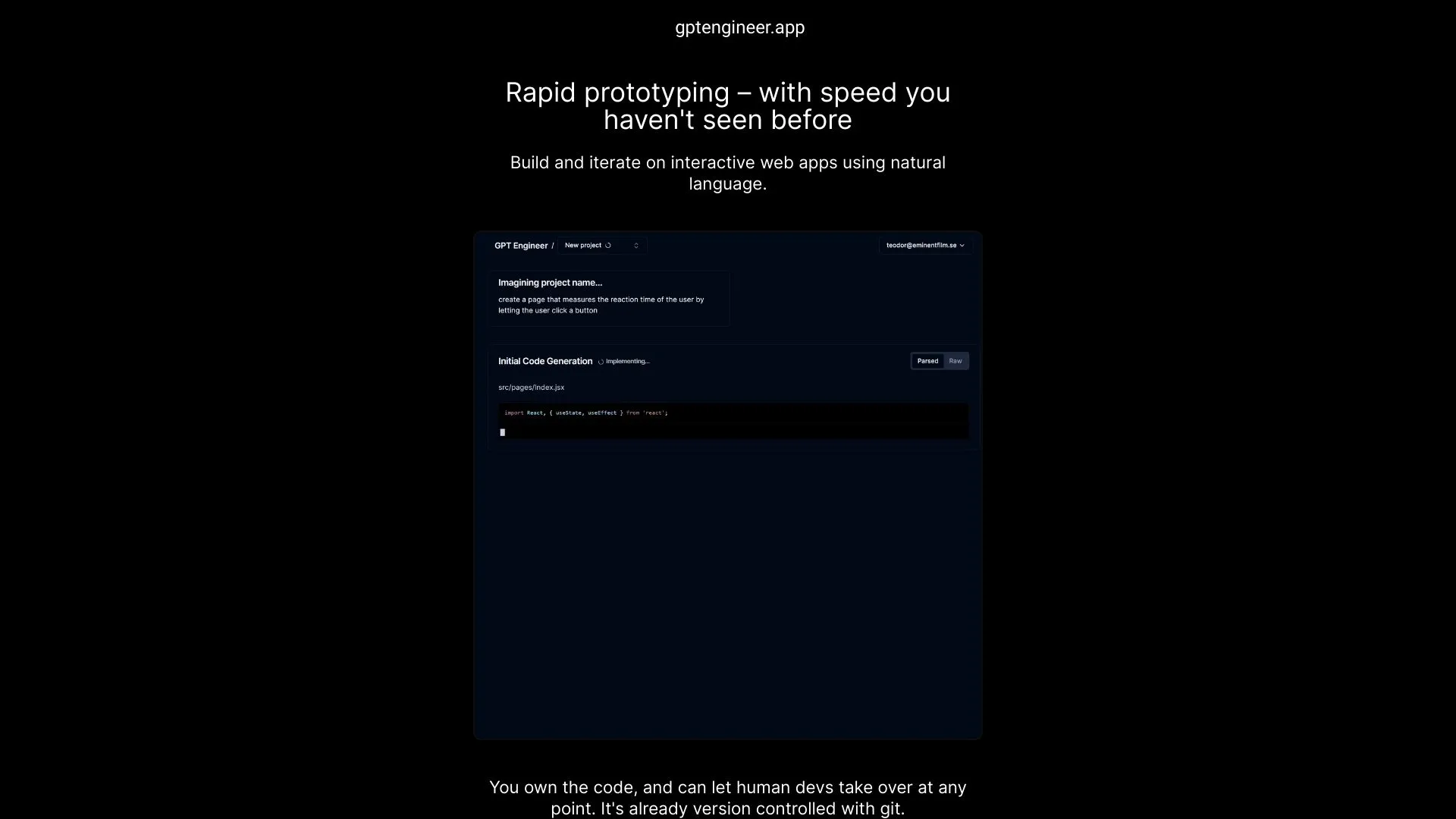 Crea aplicaciones web interactivas con GPT Engineer | Creati.ai