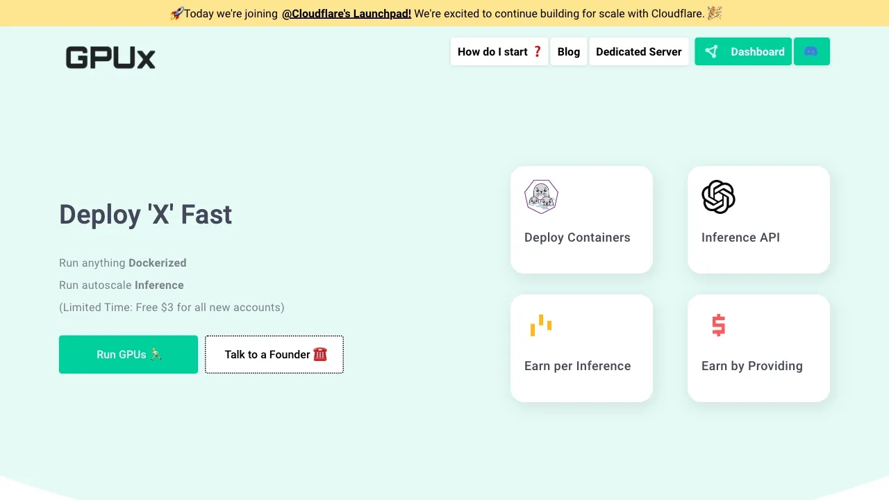 GPUX: Distributed Supercomputer for AI, Rendering | Creati.ai