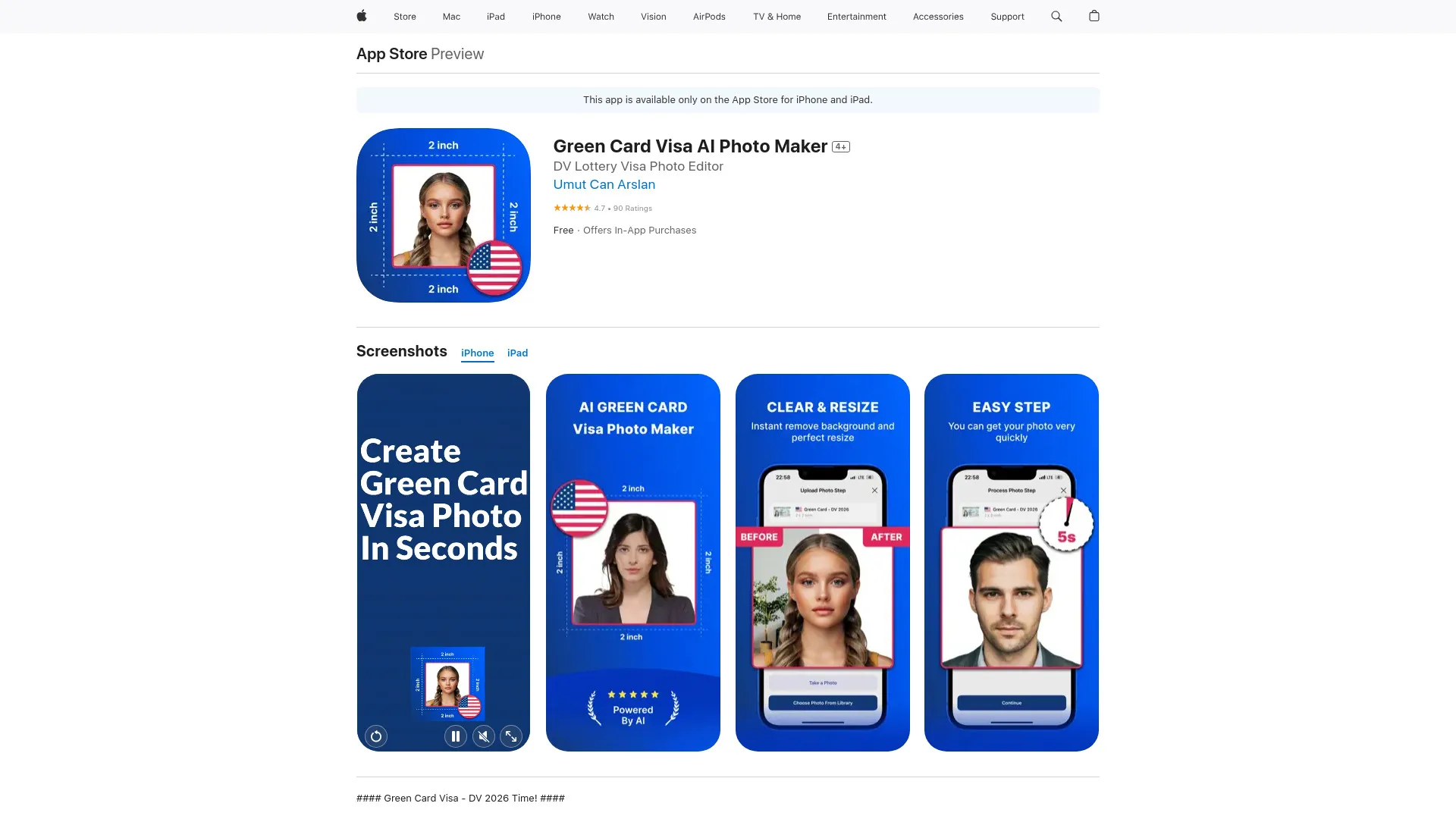 GreenCard Photo Maker - Prepare Green Card Photos Easily | Creati.ai