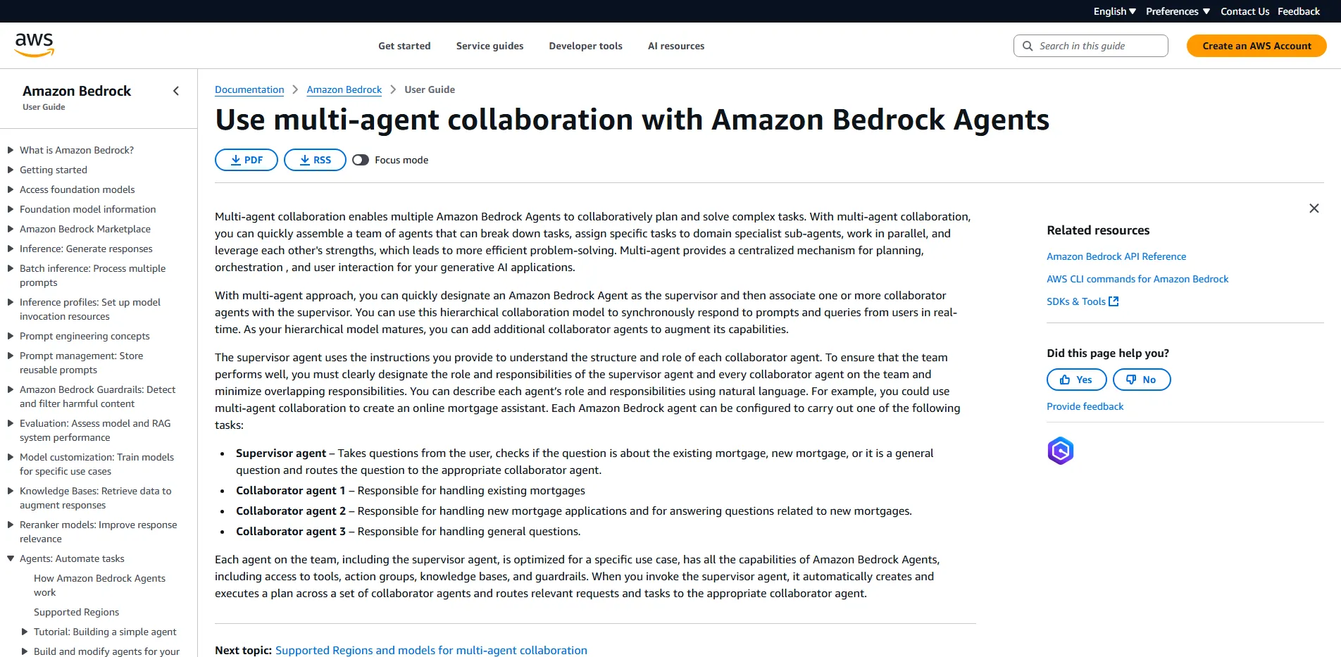 AWS Bedrock Multi-Agent Collaboration pour l'orchestration IA | Creati.ai