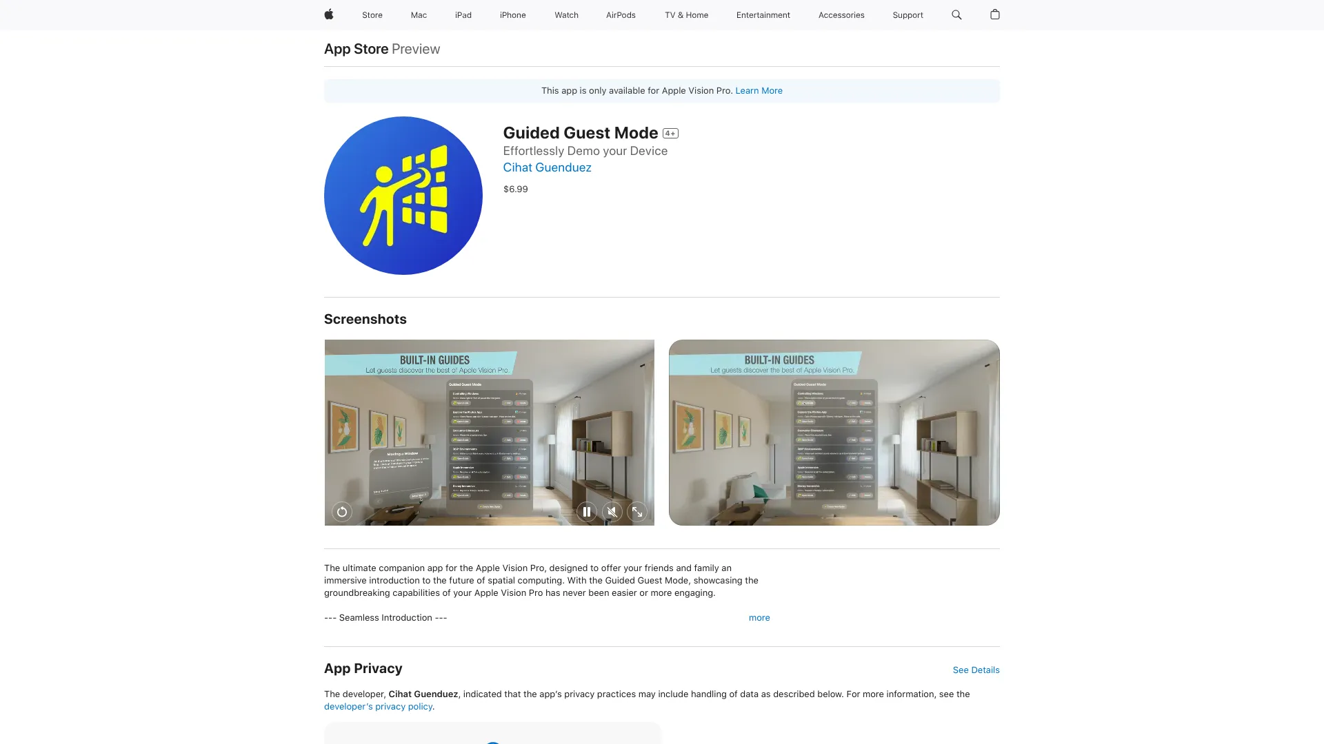 Guided Guest Mode: Demonstrate Apple Vision Pro | Creati.ai