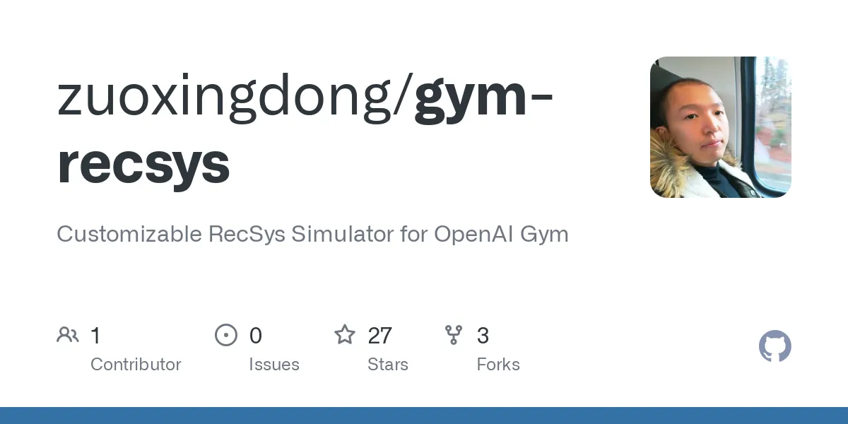 Gym-Recsys: Entorno OpenAI Gym para recomendadores RL | Creati.ai