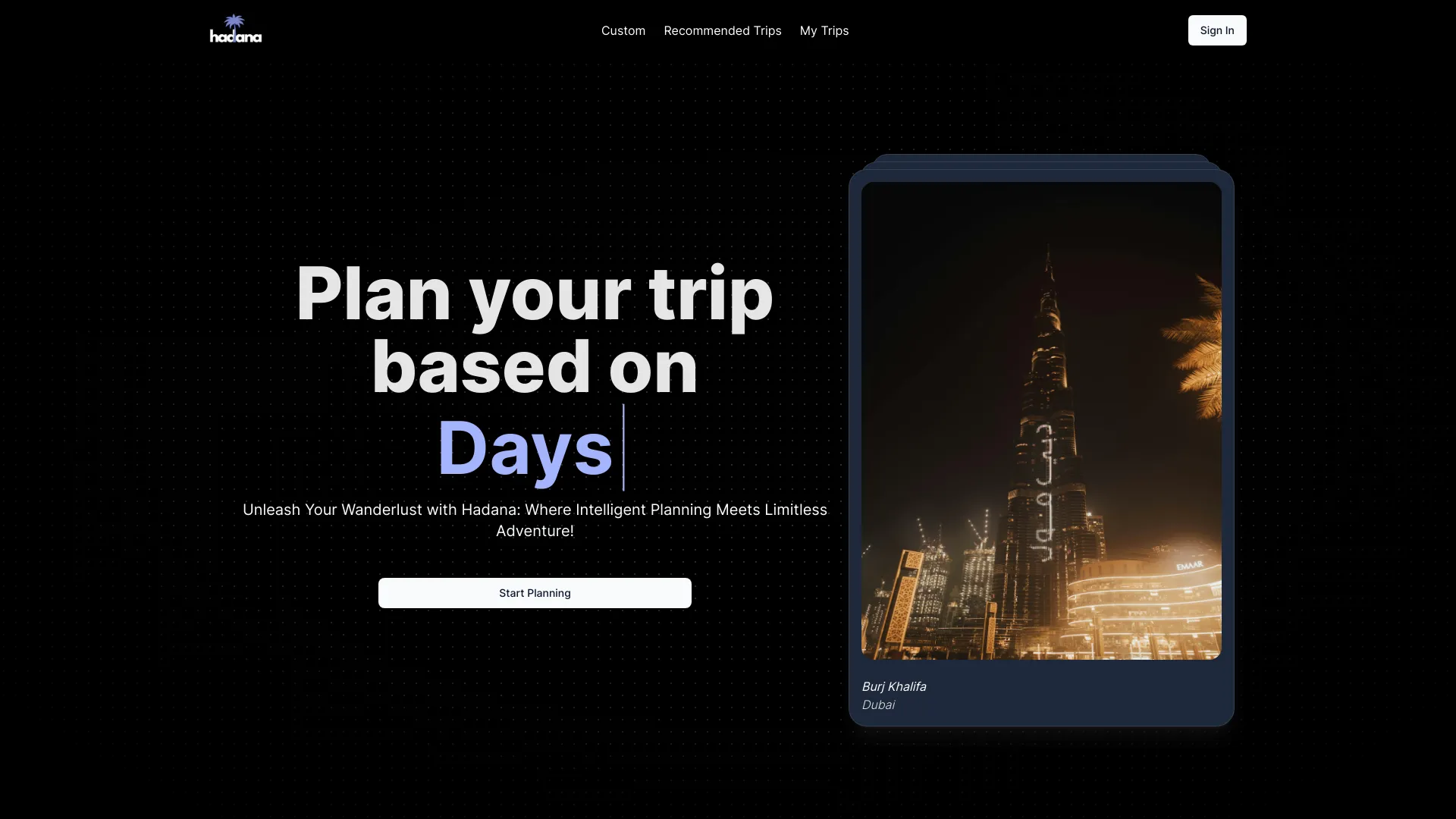 Hadana - Your AI Travel Planner | Creati.ai