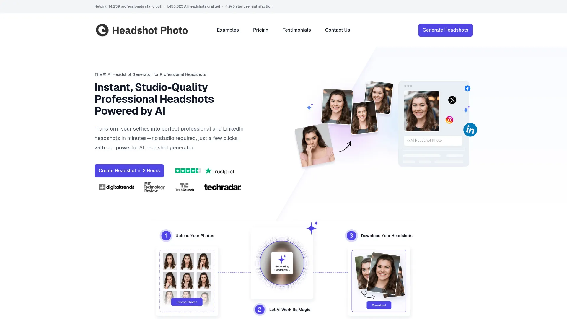 AI Headshot Generator for Professional Photos | HeadshotPhoto.io ...
