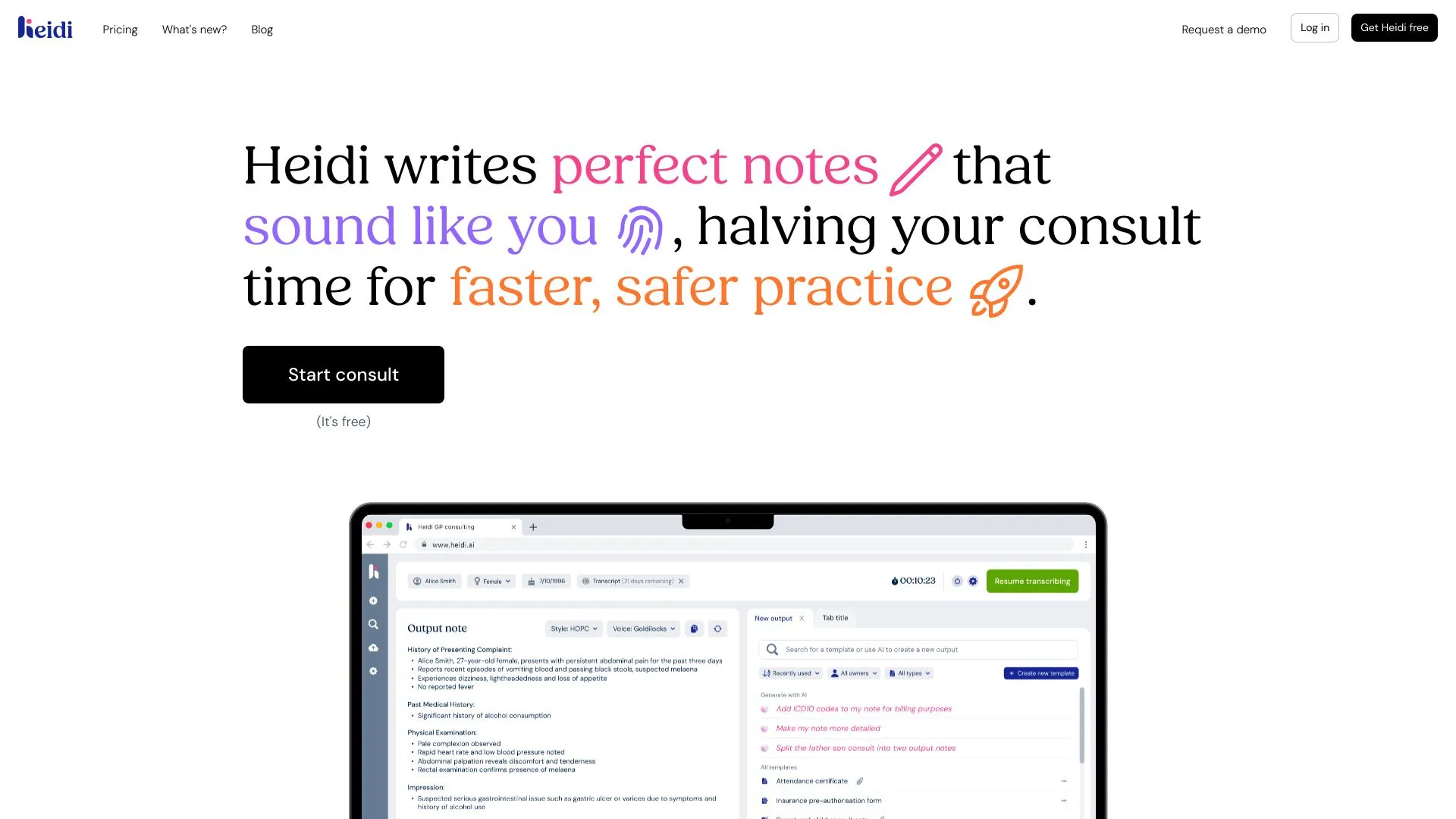Heidi Health：為臨床醫師提供的人工智能醫療記錄工具 | Creati.ai
