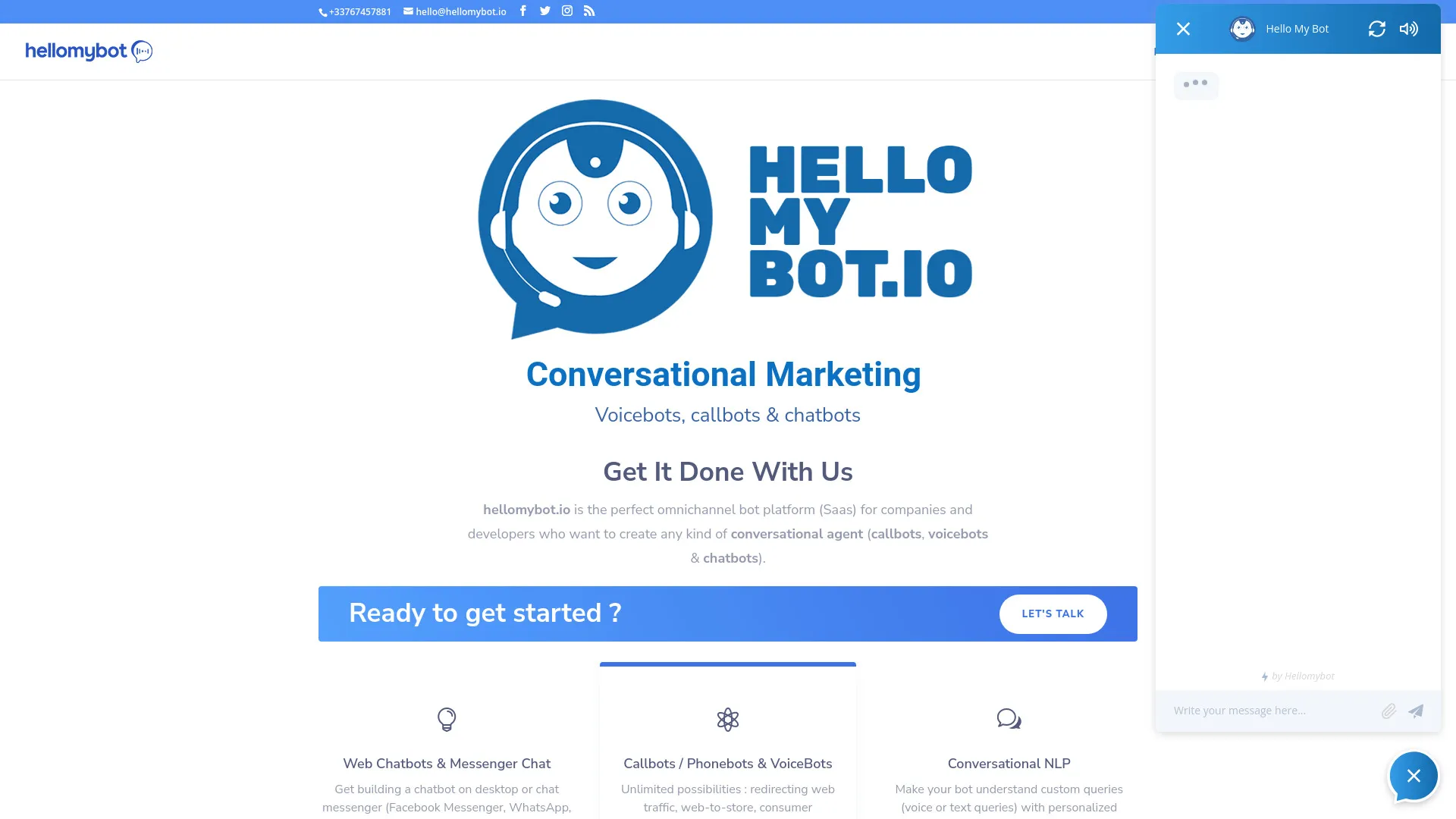 Hello My Bot - Crea Chatbots Sin Esfuerzo | Creati.ai