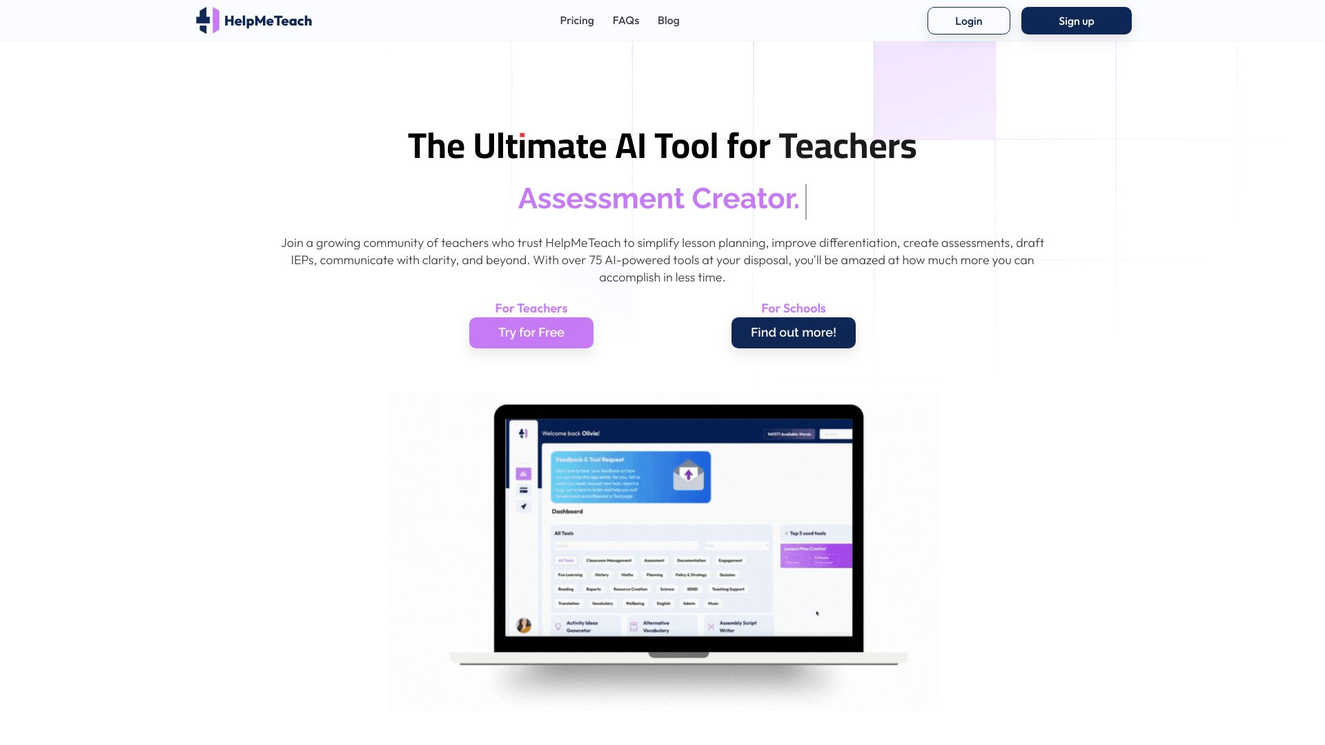 HelpMeTeach: AI-Powered Teaching Assistant for Educators | Creati.ai